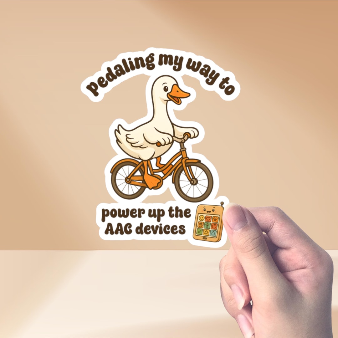 Silly Goose Funny AAC Devices Sticker for SLP AAC Awareness, Advocate ...