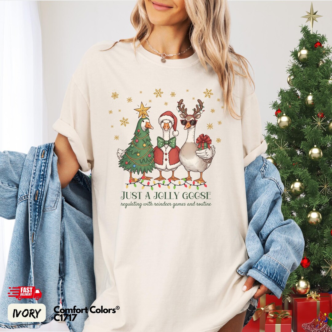 Jolly Goose OT Christmas Comfort Colors Shirt: Occupational Therapist ...