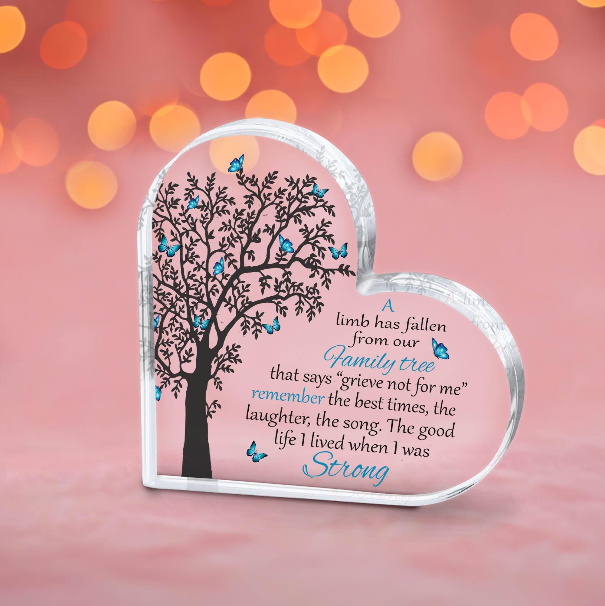 A Limb Has Fallen From the Family Tree Memorial Keepsake, Sympathy Gift ...