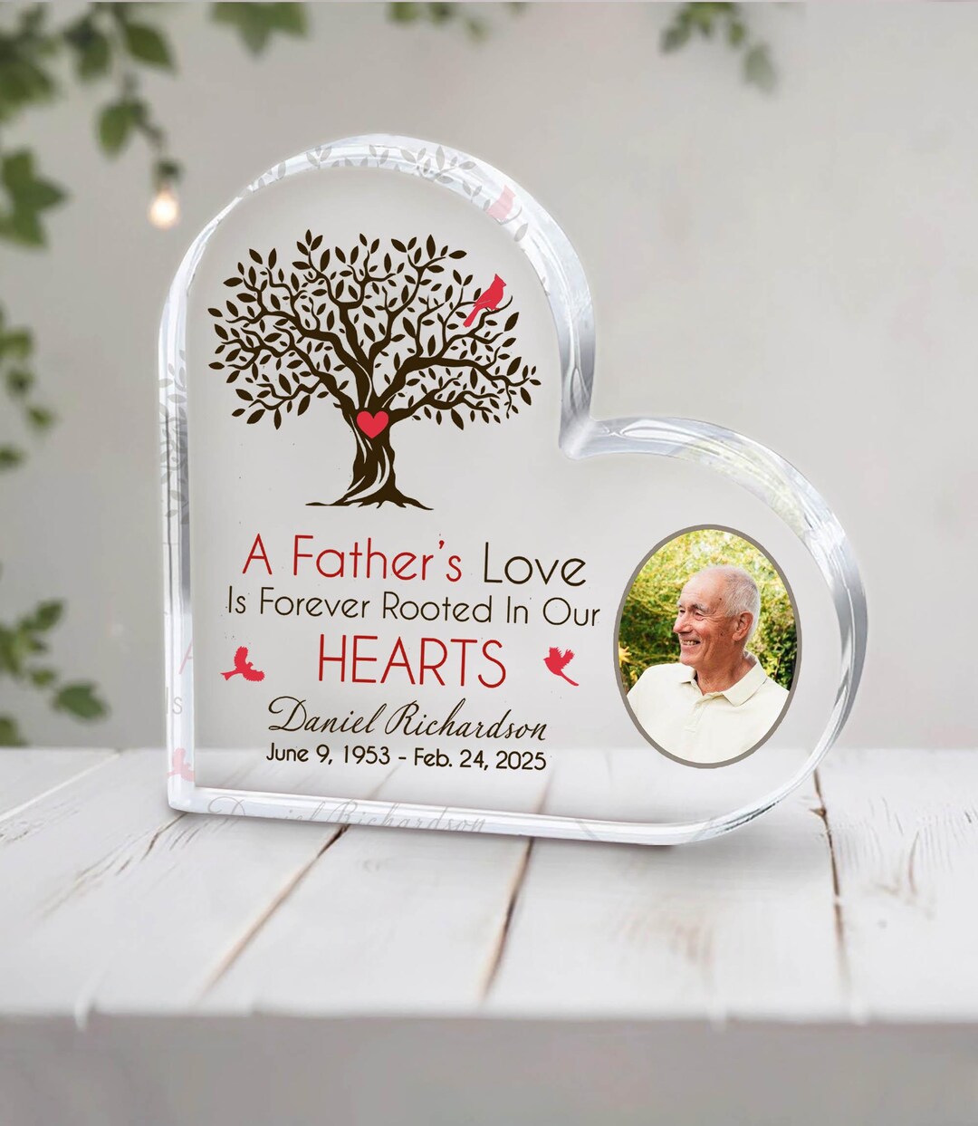 Dad Memorial Plaque | Personalized Dad Sympathy Gift | Father Memorial ...