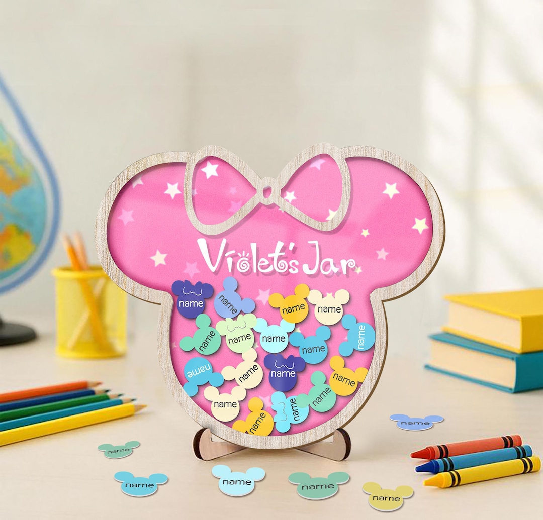Personalized Teacher Reward Jar, Minnie Classroom Behavior Chart ...
