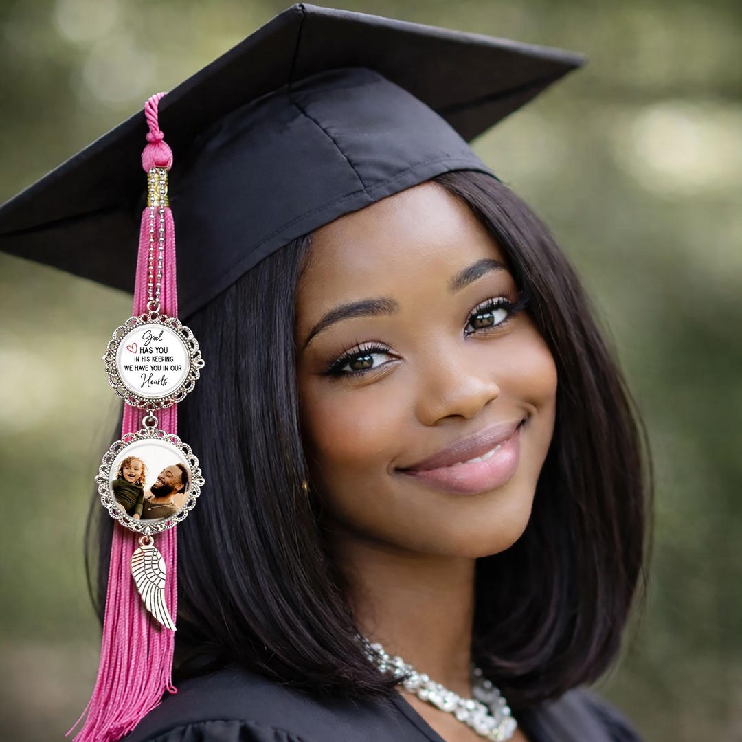 Graduation Tassel Photo Charm, Custom Graduation Cap Charm ...
