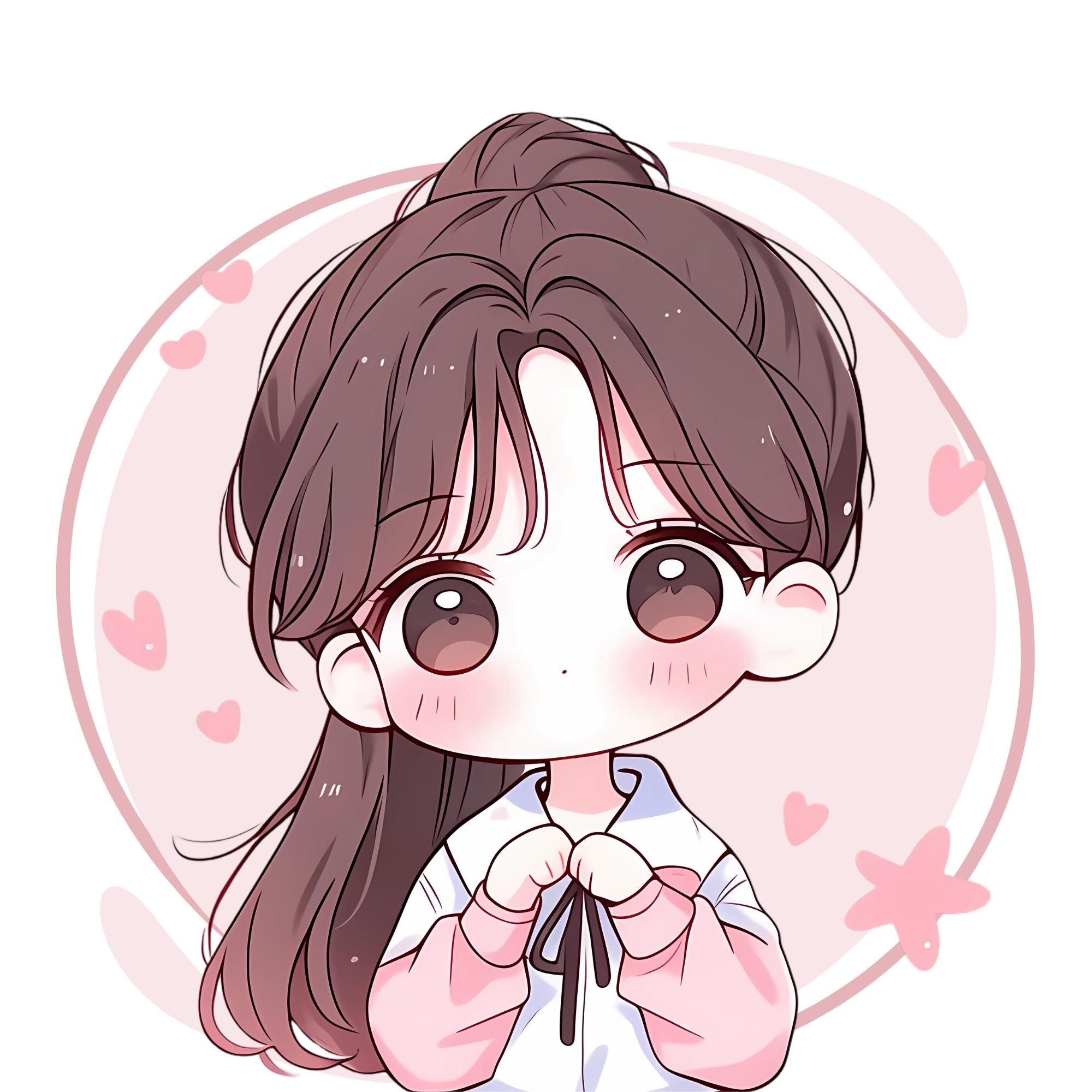 Custom Anime Chibi Portrait Couple Portrait Custom Kawaii Portrait ...