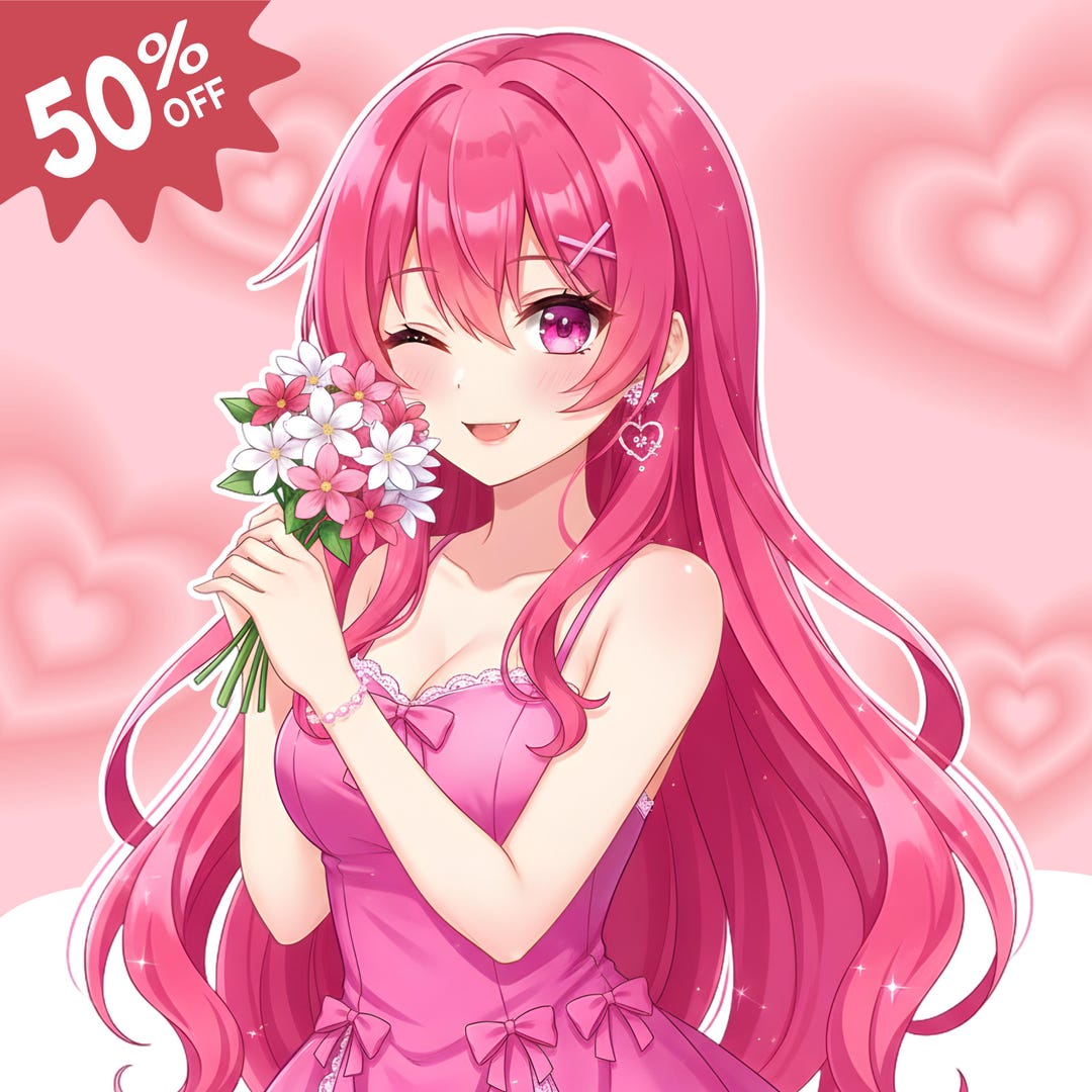 Custom Anime Character PFP: Valentine Commission - Etsy