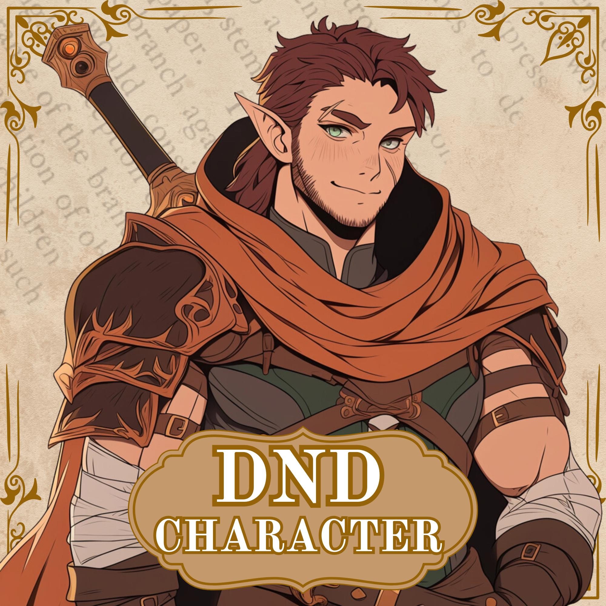 Custom Dnd Portrait Anime-styled Dnd Characters Gift Fantasy Tabletop ...
