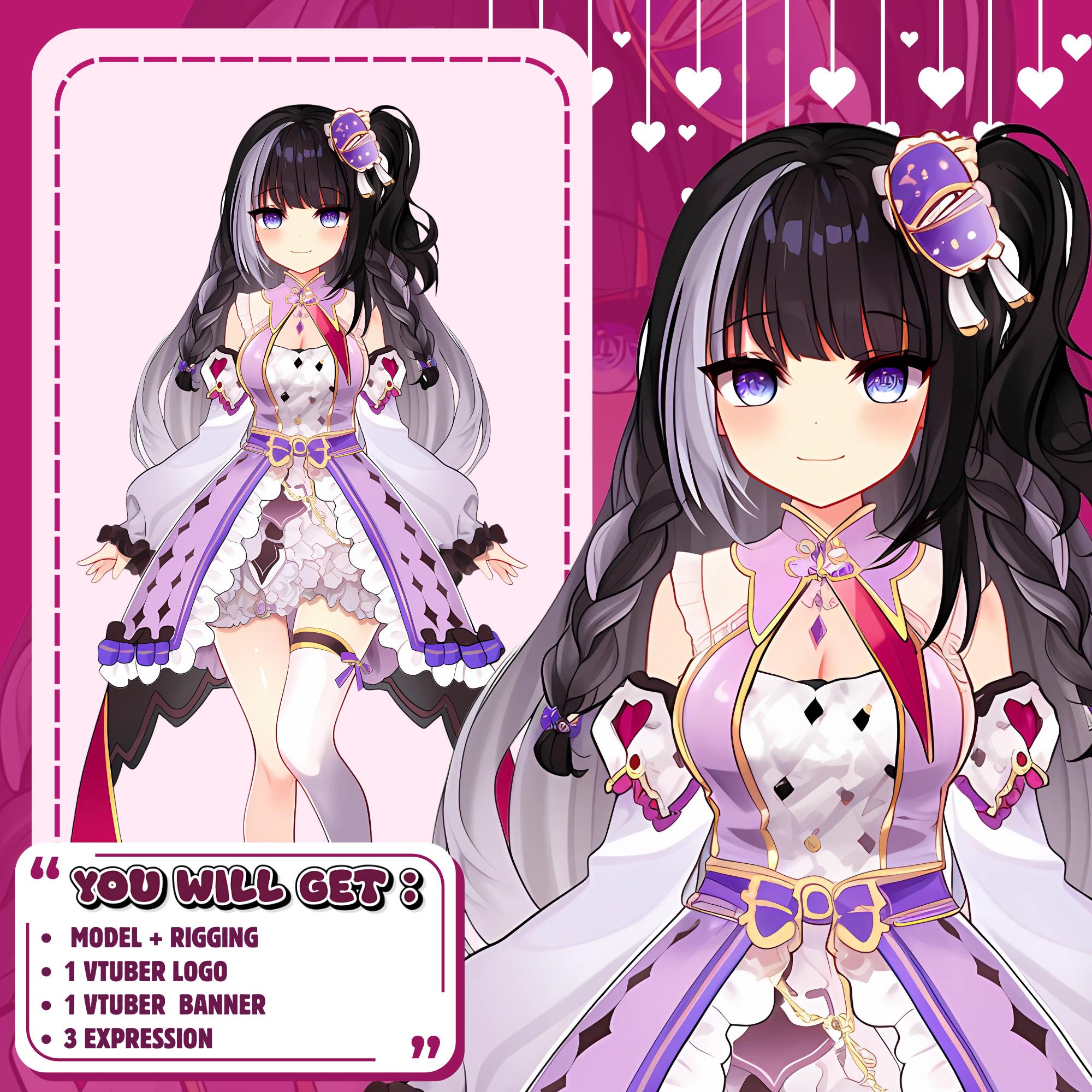 Modelo Vtuber personalizado, para Live2D, uso comercial, diseño de ...