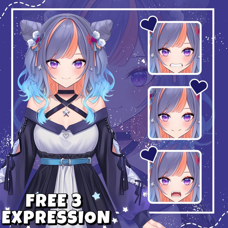 Custom Pngtuber Model: Vtuber Art Style Commission - Etsy