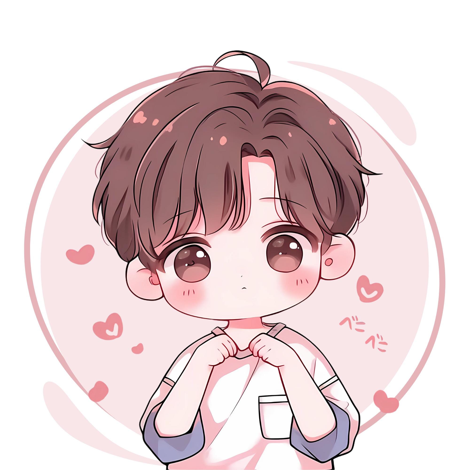 Custom Anime Chibi Portrait Couple Portrait Custom Kawaii Portrait ...