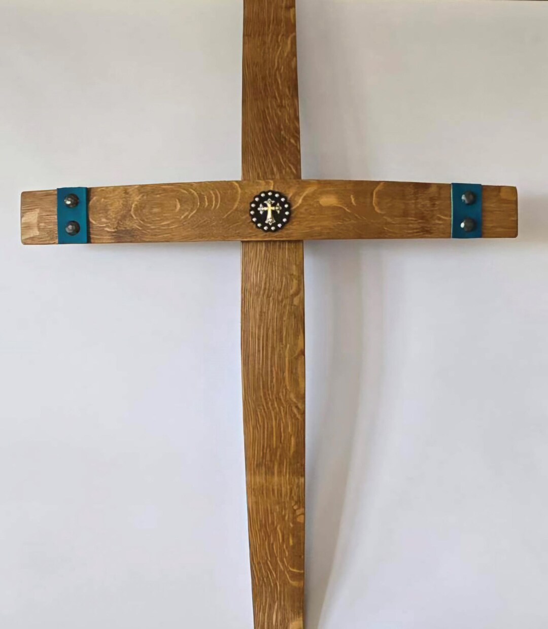 Southwestern Style Oak Wine Barrel Stave Cross - Etsy
