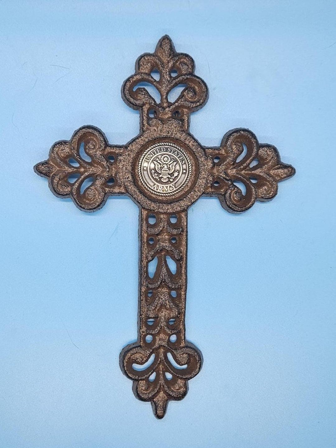 Army Cast Iron Wall Cross - Etsy