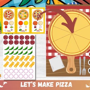Kids Pizza Making Kit: Printable Food Craft (PDF Pattern) - Etsy