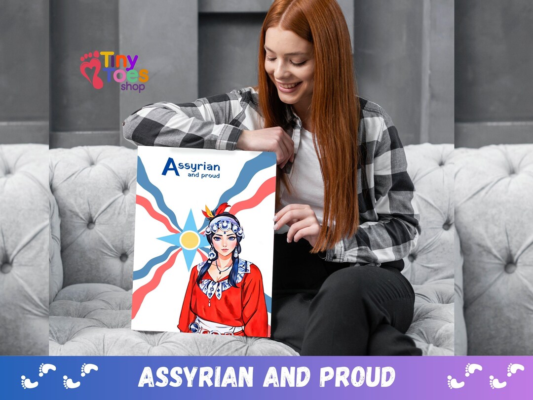 Assyrian Heritage Wall Art Poster Proud Assyrian Woman Illustration ...