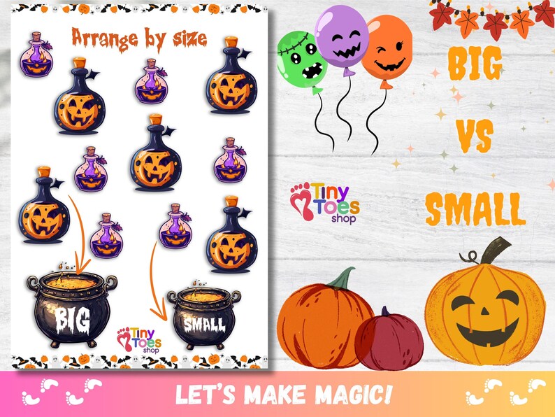 Halloween Activity Sheets: Printable Learning Games for Kids (ages 3-6 ...