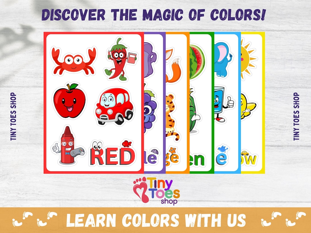 Color Learning Worksheets Bundle | Printable Educational Activities for ...