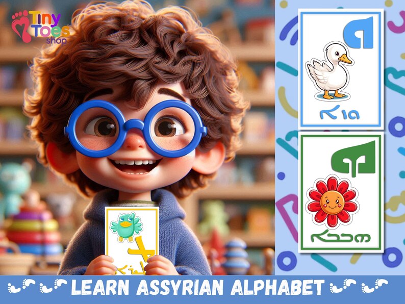 Assyrian Alphabet Flashcards | Language Learning Kids School | History ...