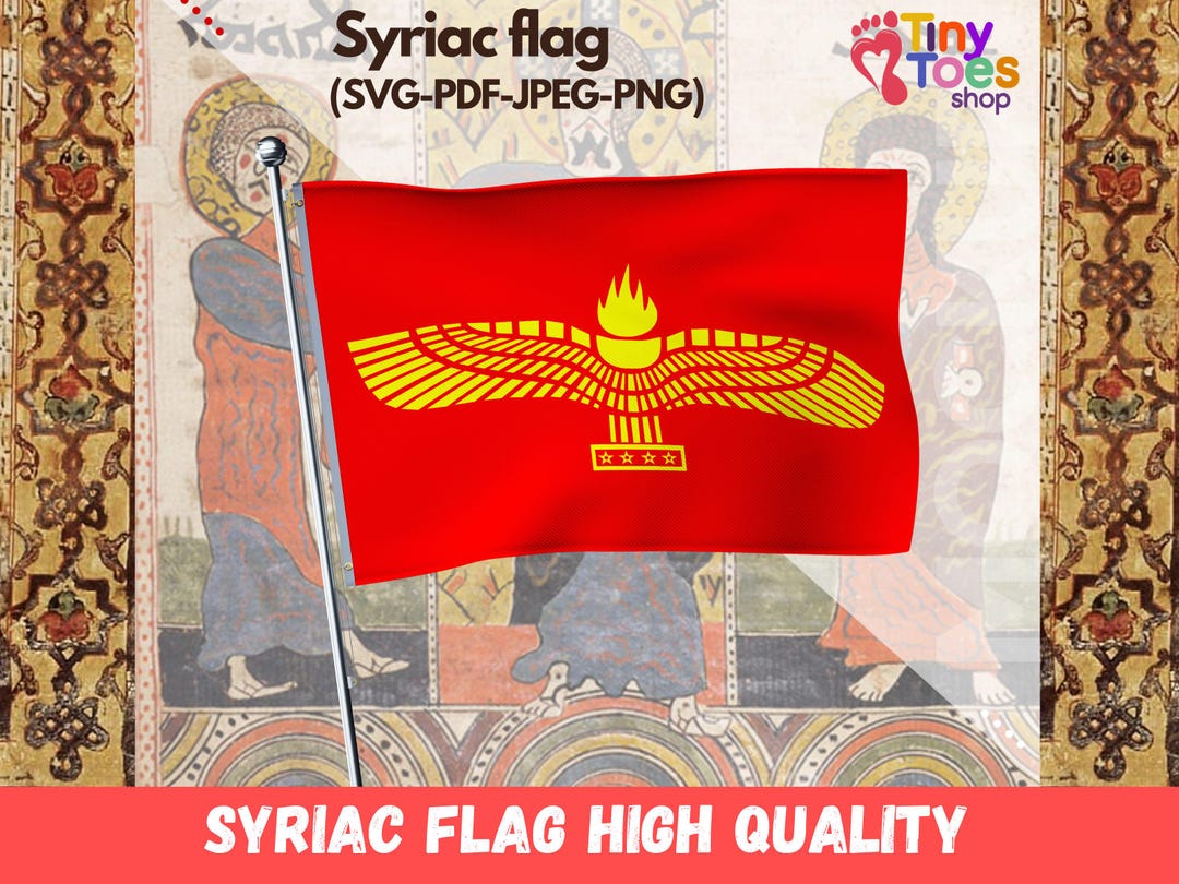 Syriac Flag Logo Design in SVG, PNG, Jpeg and PDF Formats | High-quality Digital Download for ...