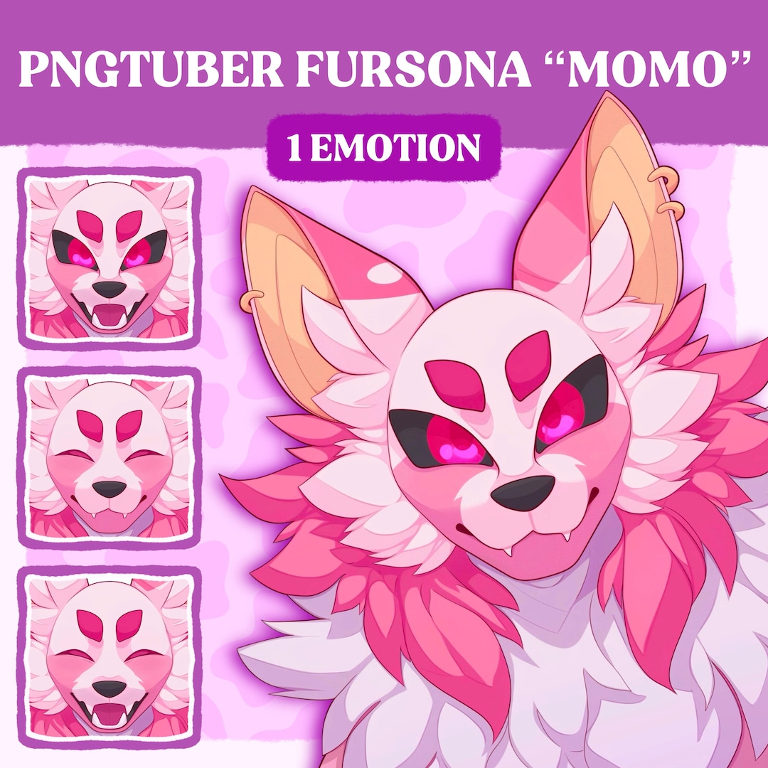 Cute Pngtuber Model | Male Fursona PNG Tuber Premade Model | Adoptable ...