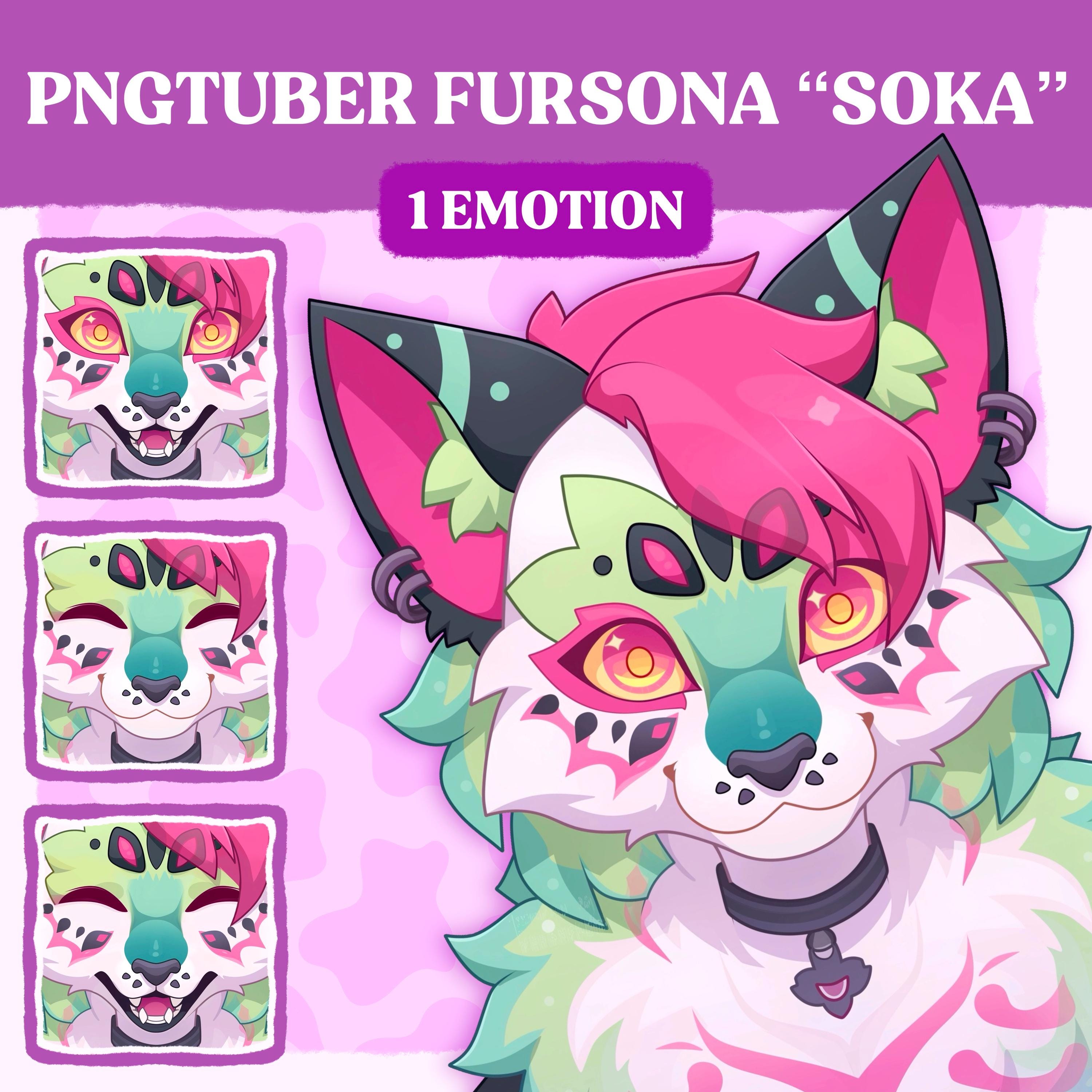 Cute Pngtuber Model | Male Fursona PNG Tuber Premade Model | Adoptable ...