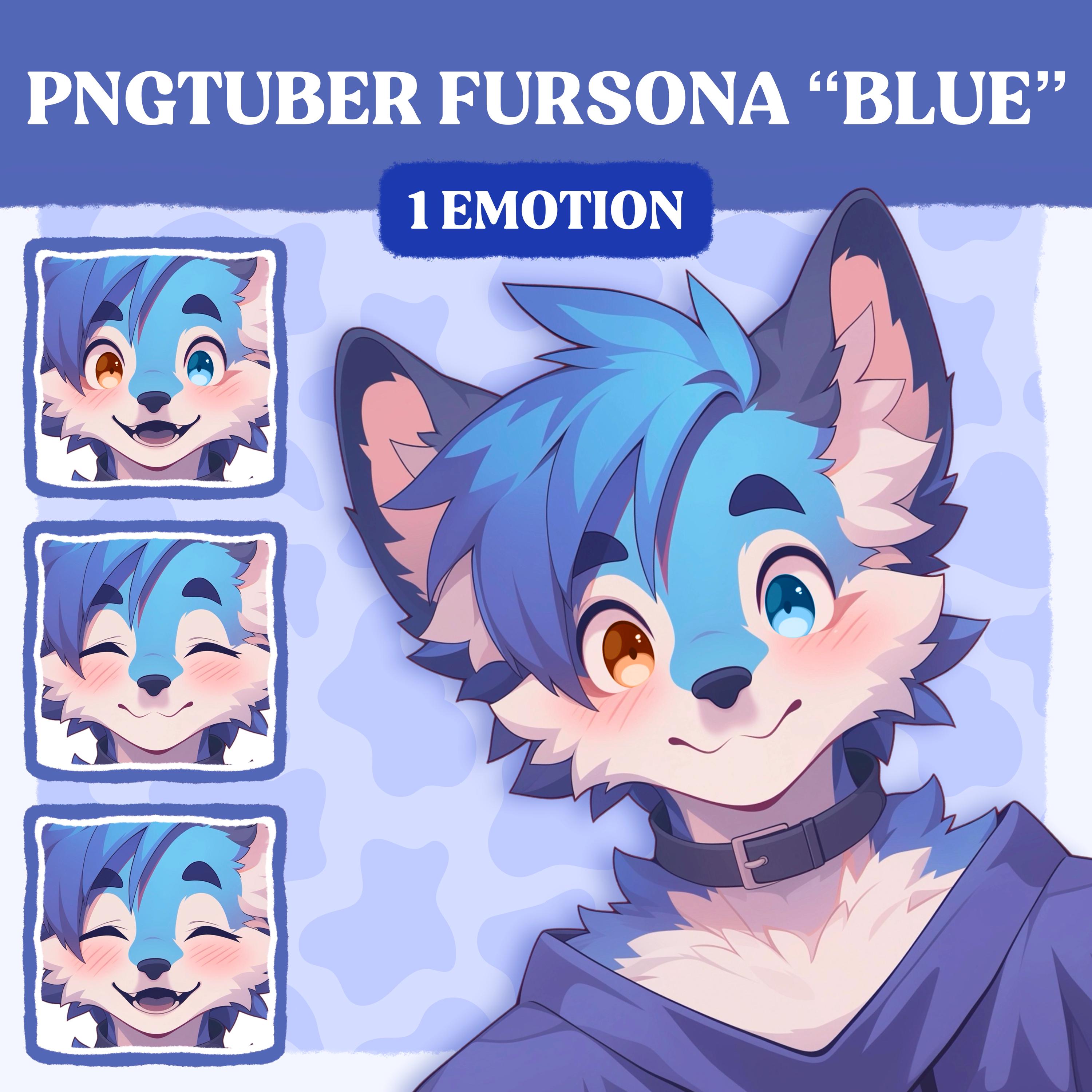 Cute Pngtuber Model | Male Fursona PNG Tuber Premade Model | Adoptable ...