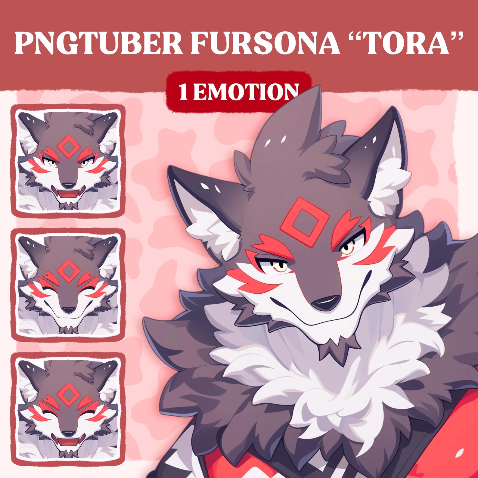 Cute Pngtuber Model | Male Fursona PNG Tuber Premade Model | Adoptable ...
