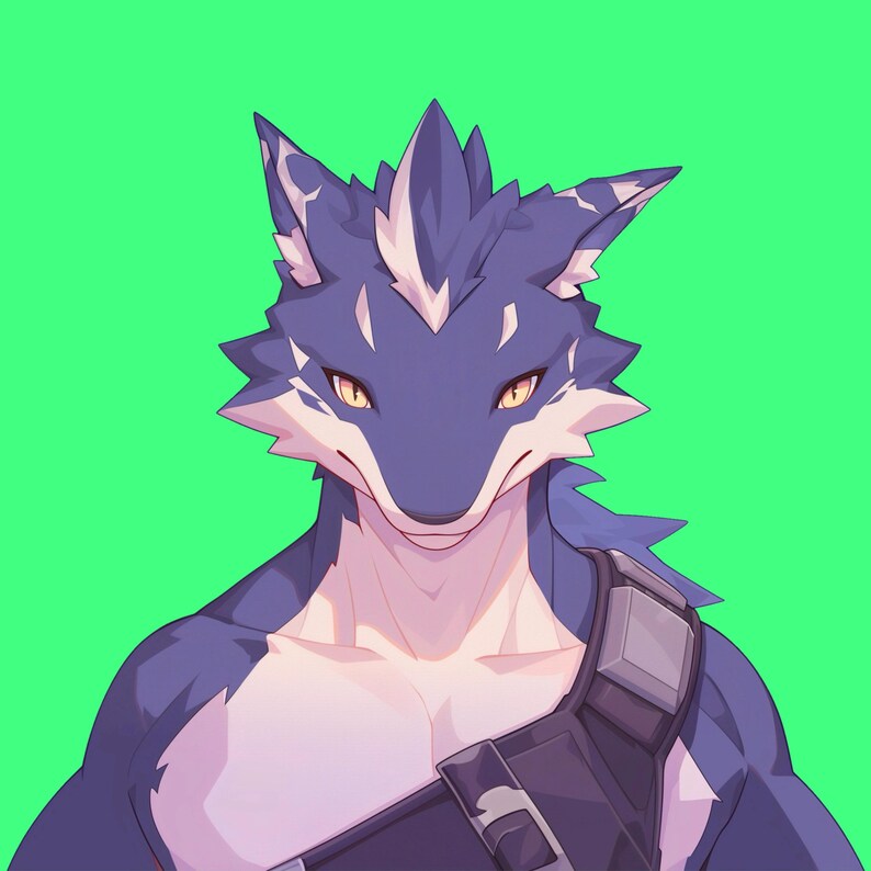 Cute Pngtuber Model Male Fursona PNG Tuber Premade Model Adoptable ...