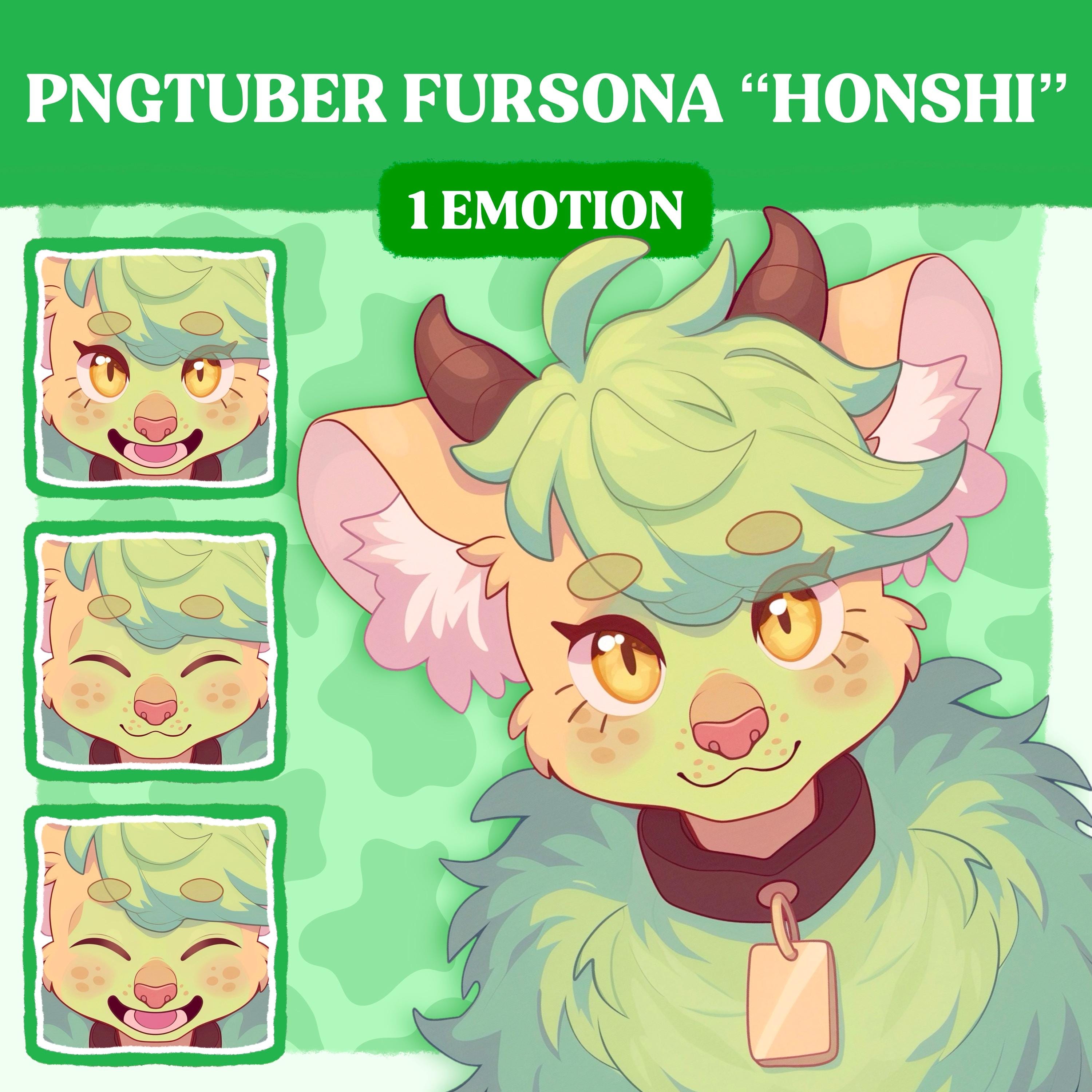 Cute Pngtuber Model | Male Fursona Pngtuber Premade Model | Adoptable ...