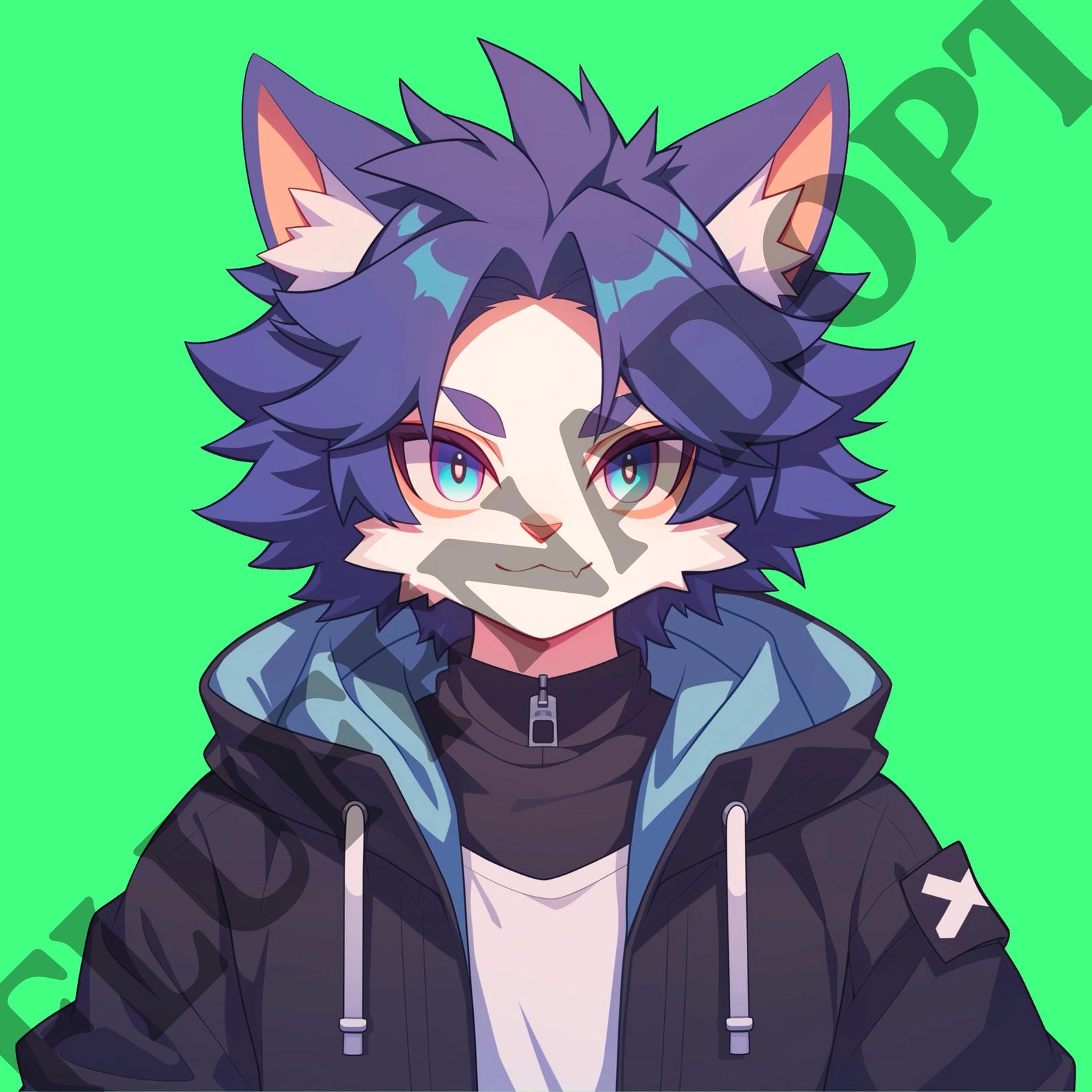 Cute Pngtuber Model | Male Fursona PNG Tuber Premade Model | Adoptable ...