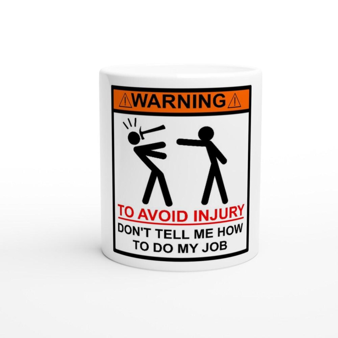 To Avoid Injury White 11oz Ceramic Mug - Etsy