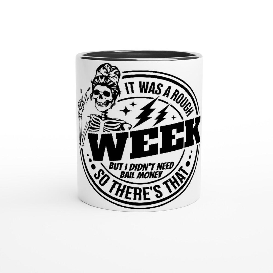 Bail Money White 11oz Ceramic Mug With Color Inside - Etsy