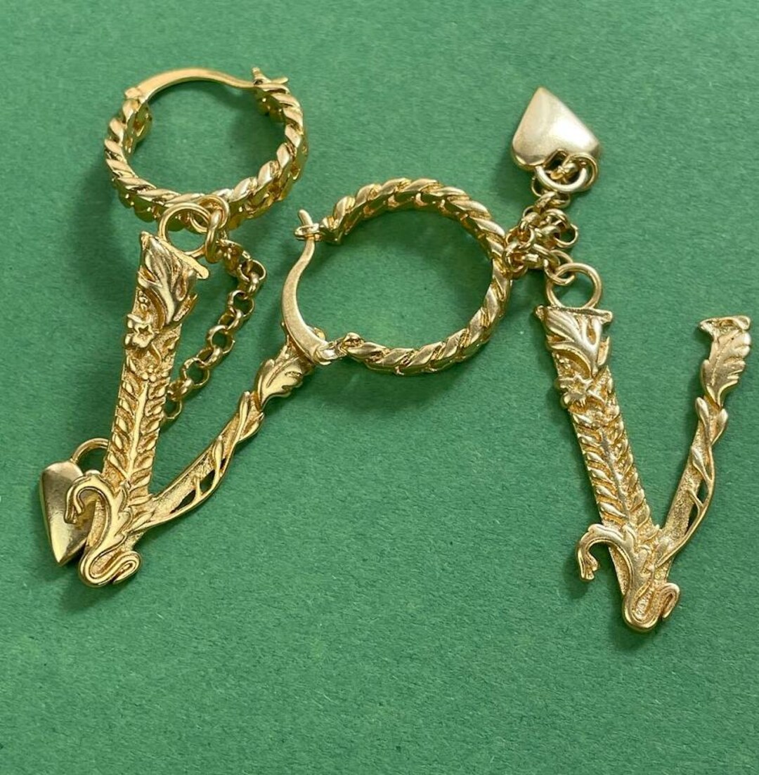 RARE Vintage Versace Dangle Drop Earrings - Etsy