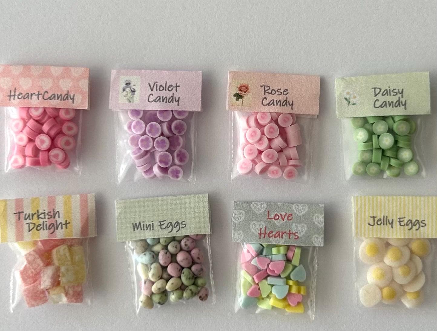 1:12th Scale Dollhouse Miniature Candy Bags of Sweets - Etsy