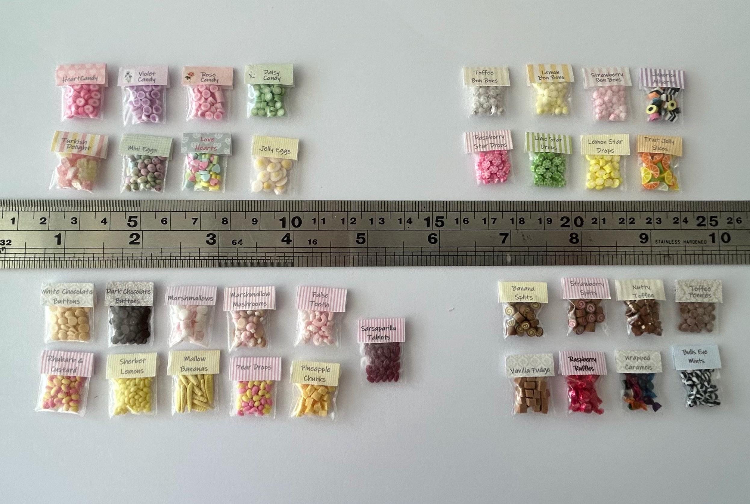 1:12th Scale Dollhouse Miniature Candy Bags of Sweets - Etsy