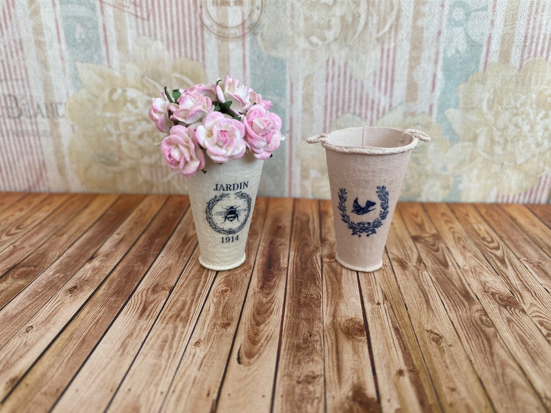 Miniature Dollhouse 1/12th Scale French Style Florist Buckets - Etsy