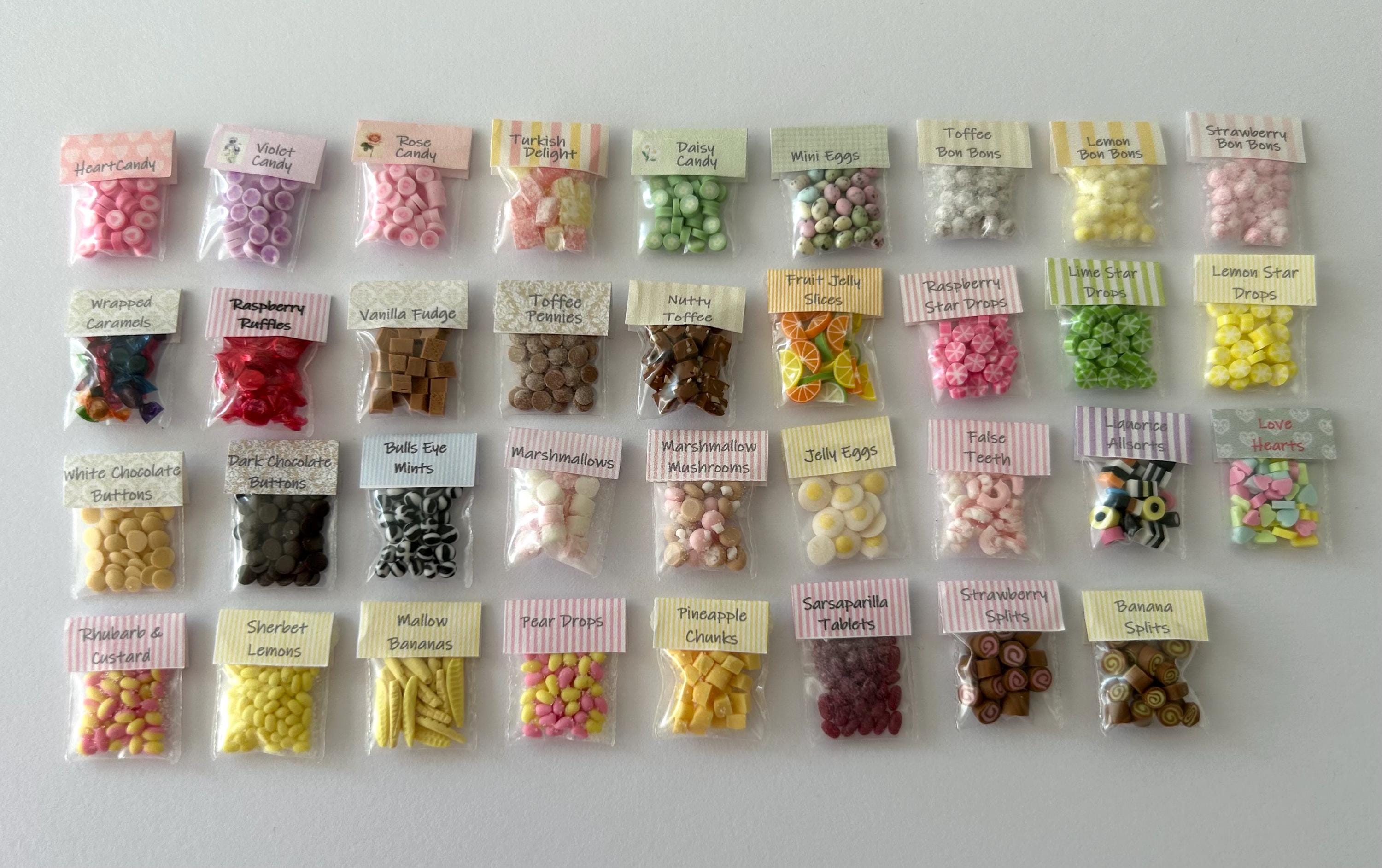 1:12th Scale Dollhouse Miniature Candy Bags of Sweets - Etsy