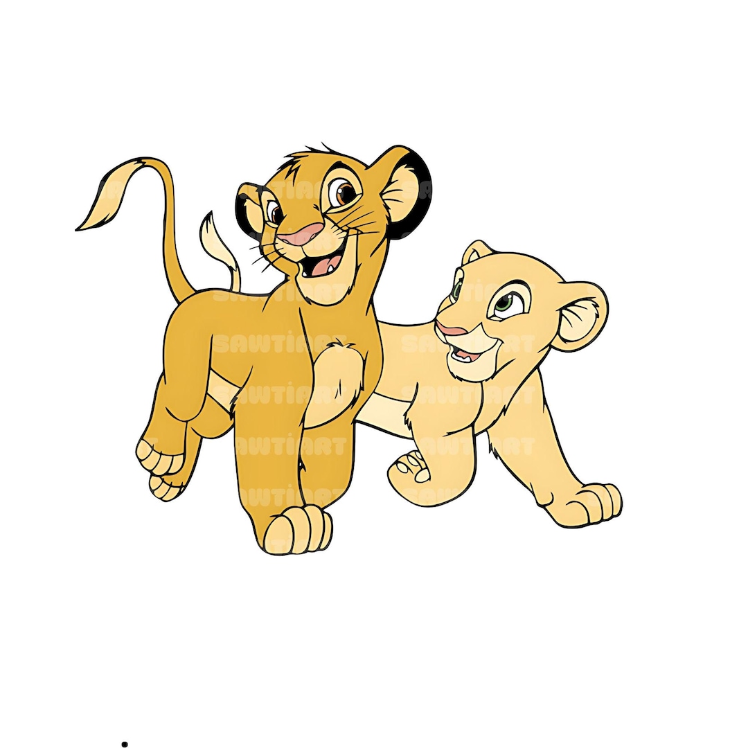 Simba and Nala , Simba Svg, Lion King Svg, Lion King Png, Simba Est ...