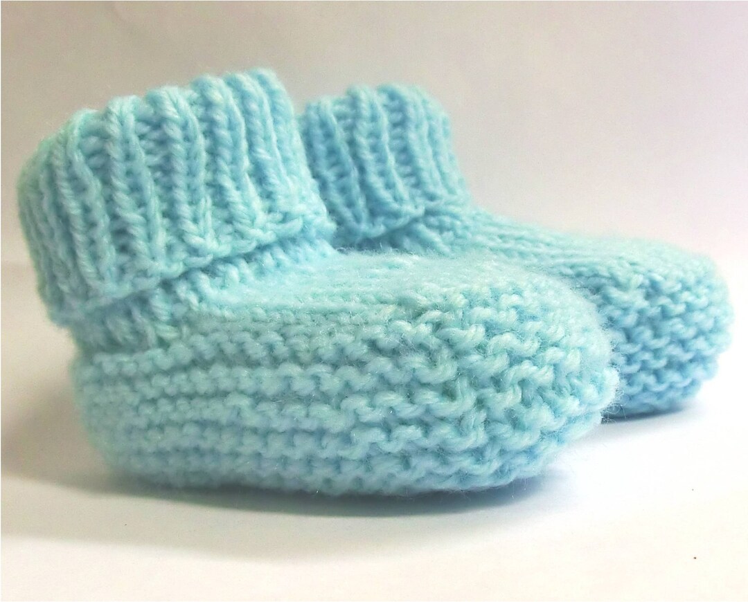 Baby Booties, Knitting Pattern PDF, Newborn, Baby Boys Booties, Baby ...
