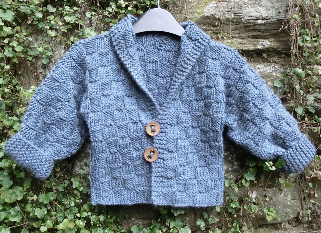 Baby Jacket Knitting Pattern, Boys Knitted Coat, Girls Knitted Coat ...