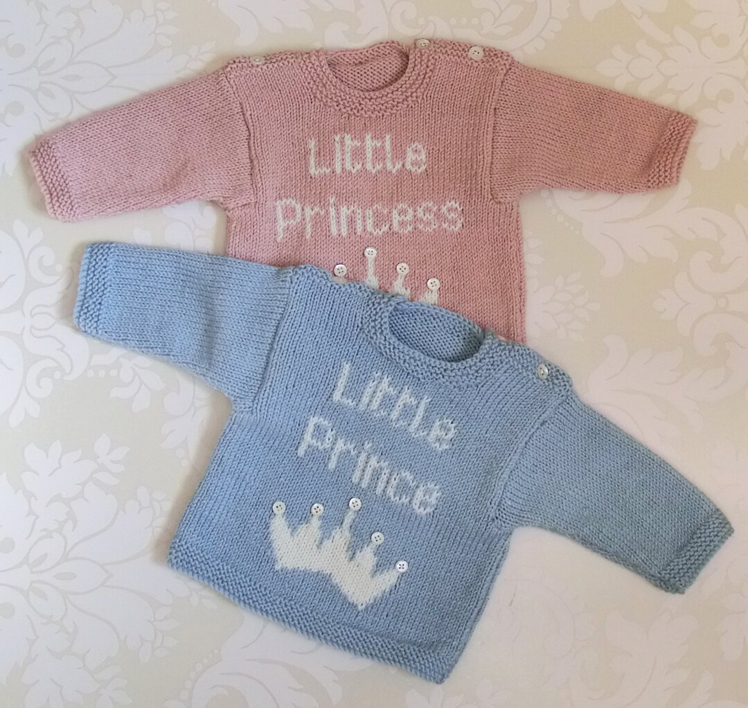 Little Prince, Little Princess, Knitting Pattern, Baby Sweater, Baby ...