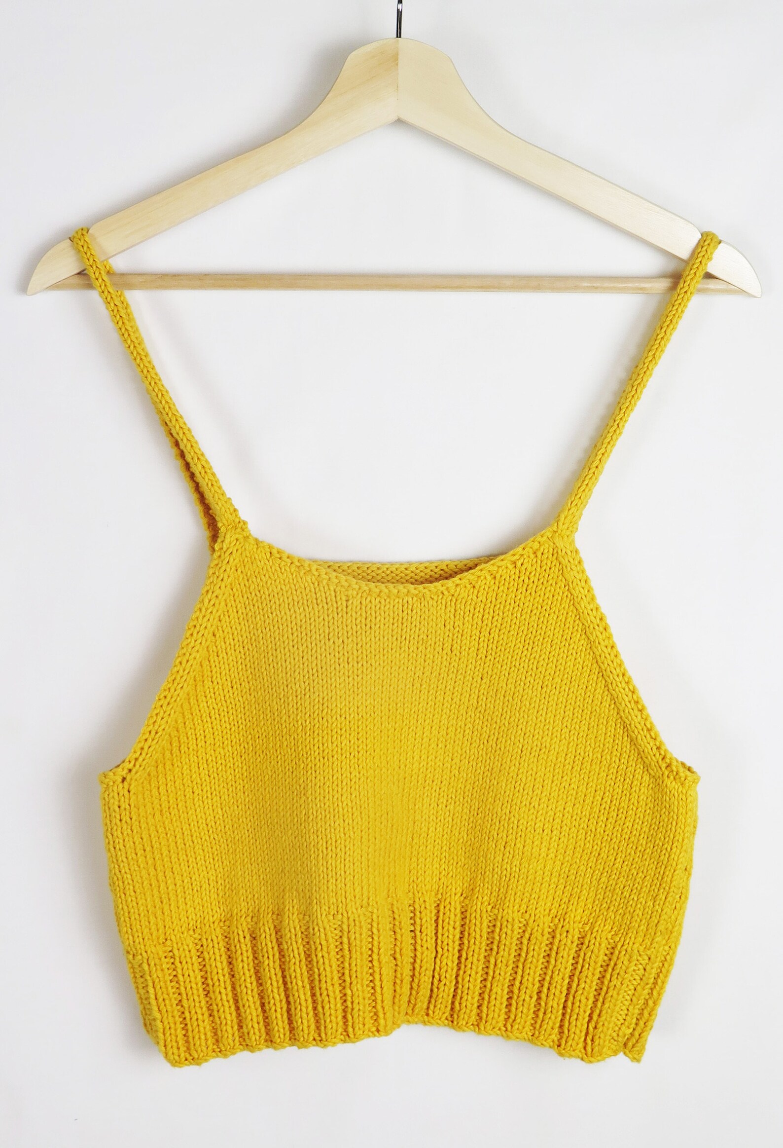Knit Crop Top Pattern PDF for Teens and Adults, Bralette Top, for ...