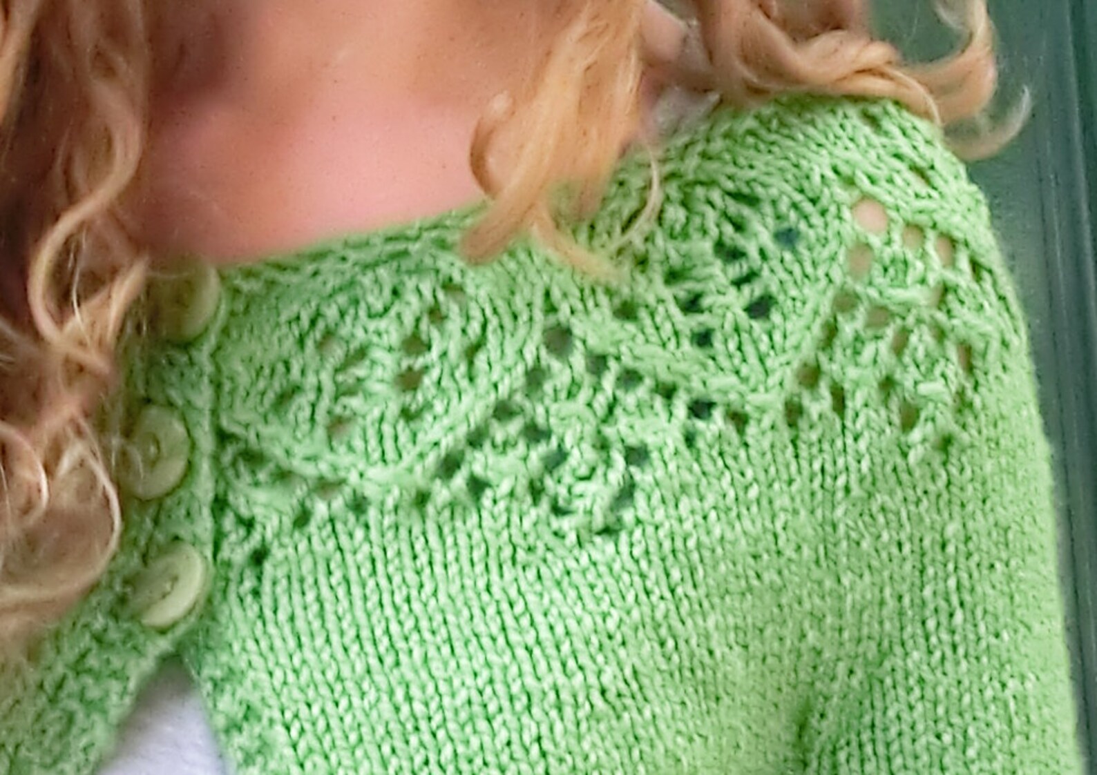 Ladies Cardigan With Lace Yoke Meredith Ladies Cardigan - Etsy