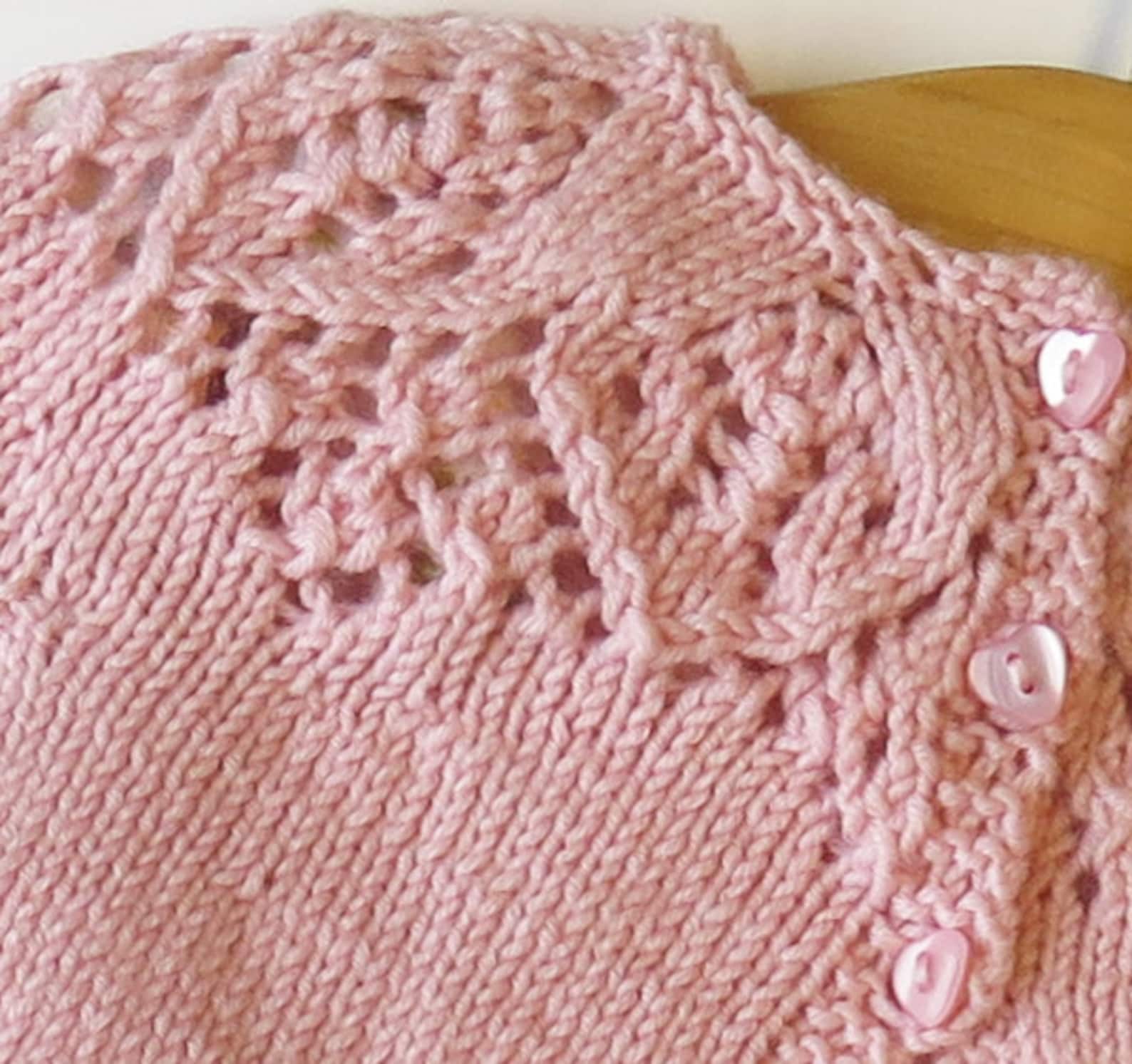 Baby Girl Knitting Pattern, Baby Knitted Cardigan, Baby Knitting ...