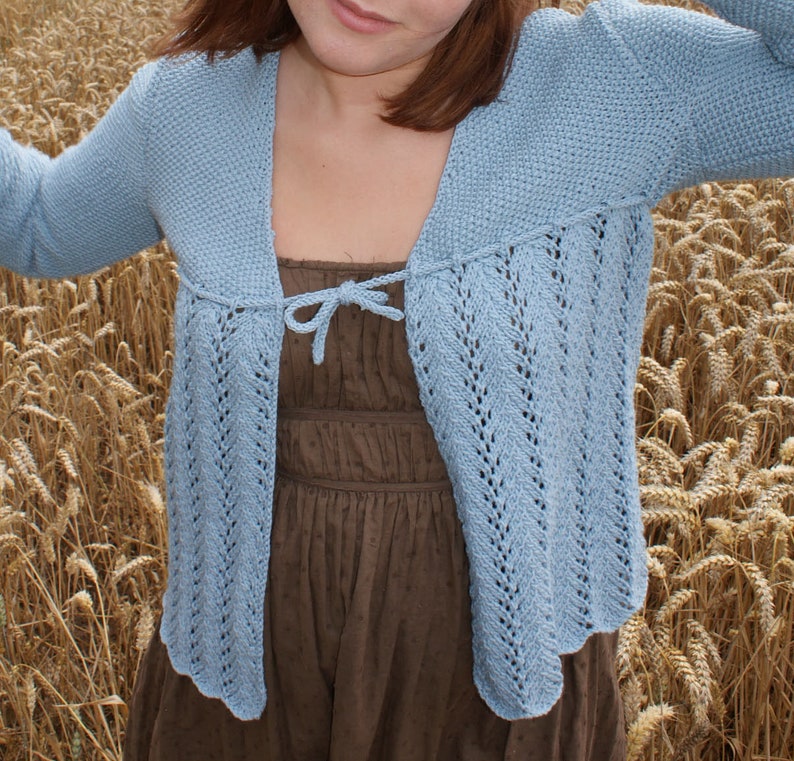 Ladies Lace Cardigan Knitting Pattern PDF | Etsy