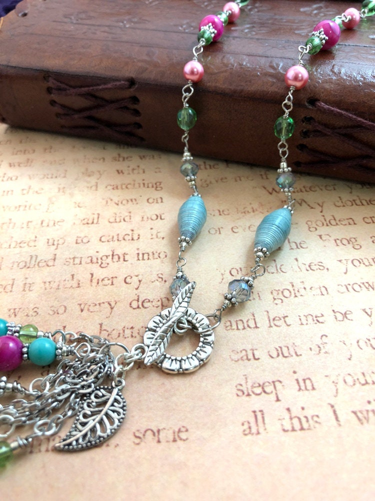 Spring Bouquet OOAK Necklace - Etsy