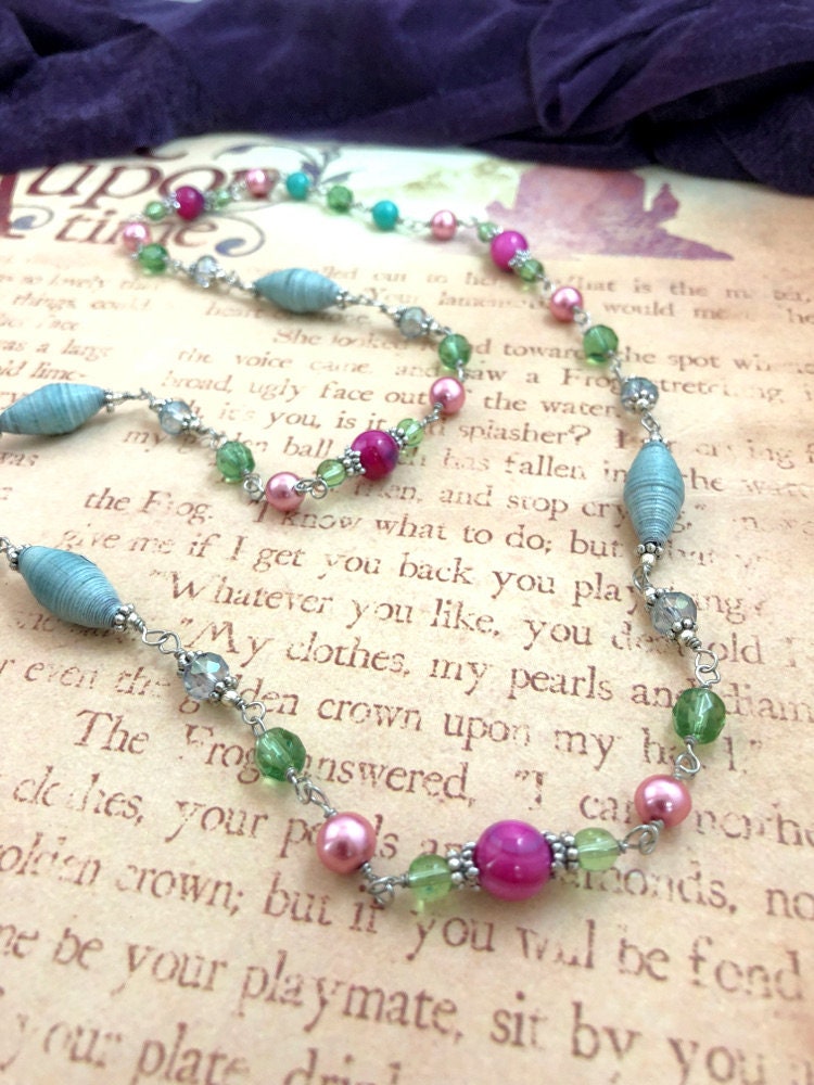 Spring Bouquet OOAK Necklace - Etsy