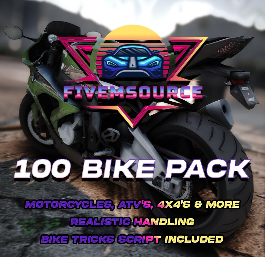 GTA V: 100 Bike Pack | Fivem Ready | Realistic Handling | High Quality ...