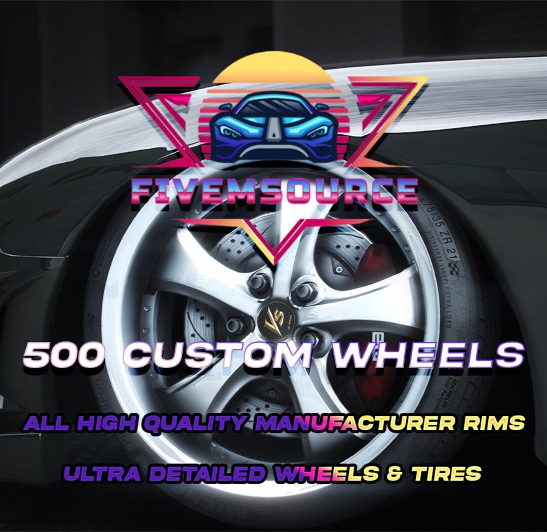 GTA V: 500+ Custom Wheels Pack | Fivem Ready | High Quality | Detailed ...
