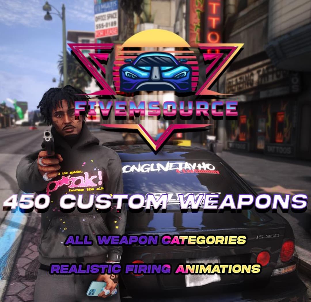 GTA V: 450 Custom Weapons FiveM Ready All Weapon Categories Custom ...