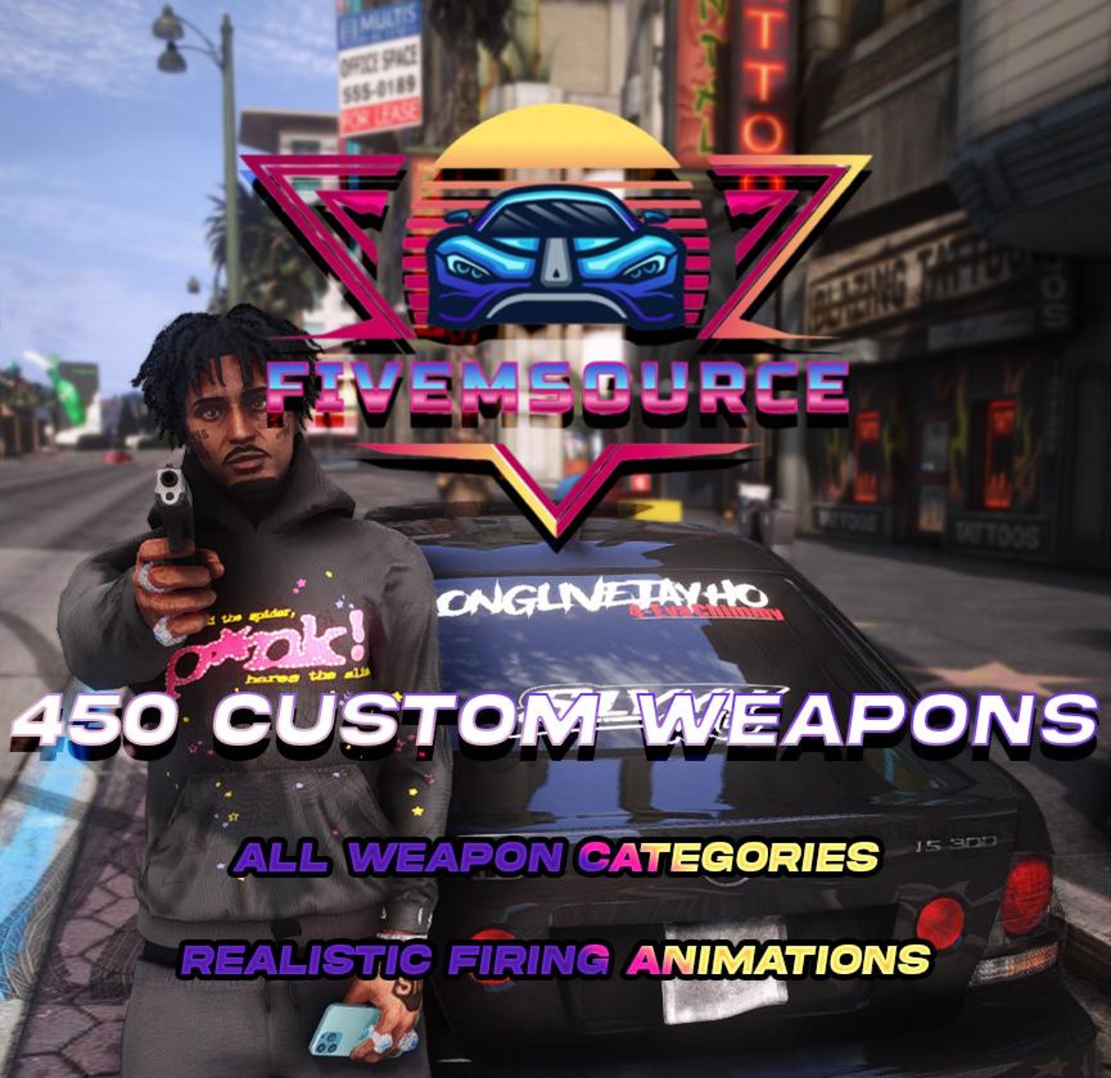 GTA V: 450+ Custom Weapons | Fivem Ready | All Weapon Categories ...
