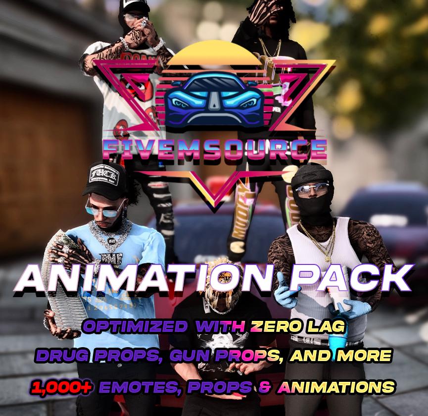 GTA V: Animation Pack | Fivem Ready | 1,000+ Emotes, Animations, Props ...