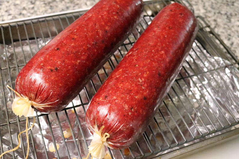 Salami, Pepperoni, Summer Sausage Casings (10 Pcs) - 4 Inch Fibrous ...
